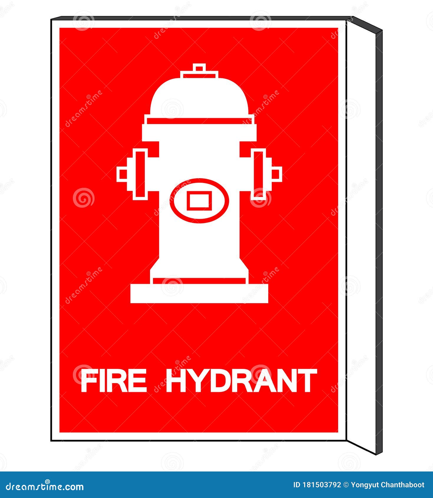 Fire Hydrant Symbol Sign, Vector Illustration, Isolate on White ...