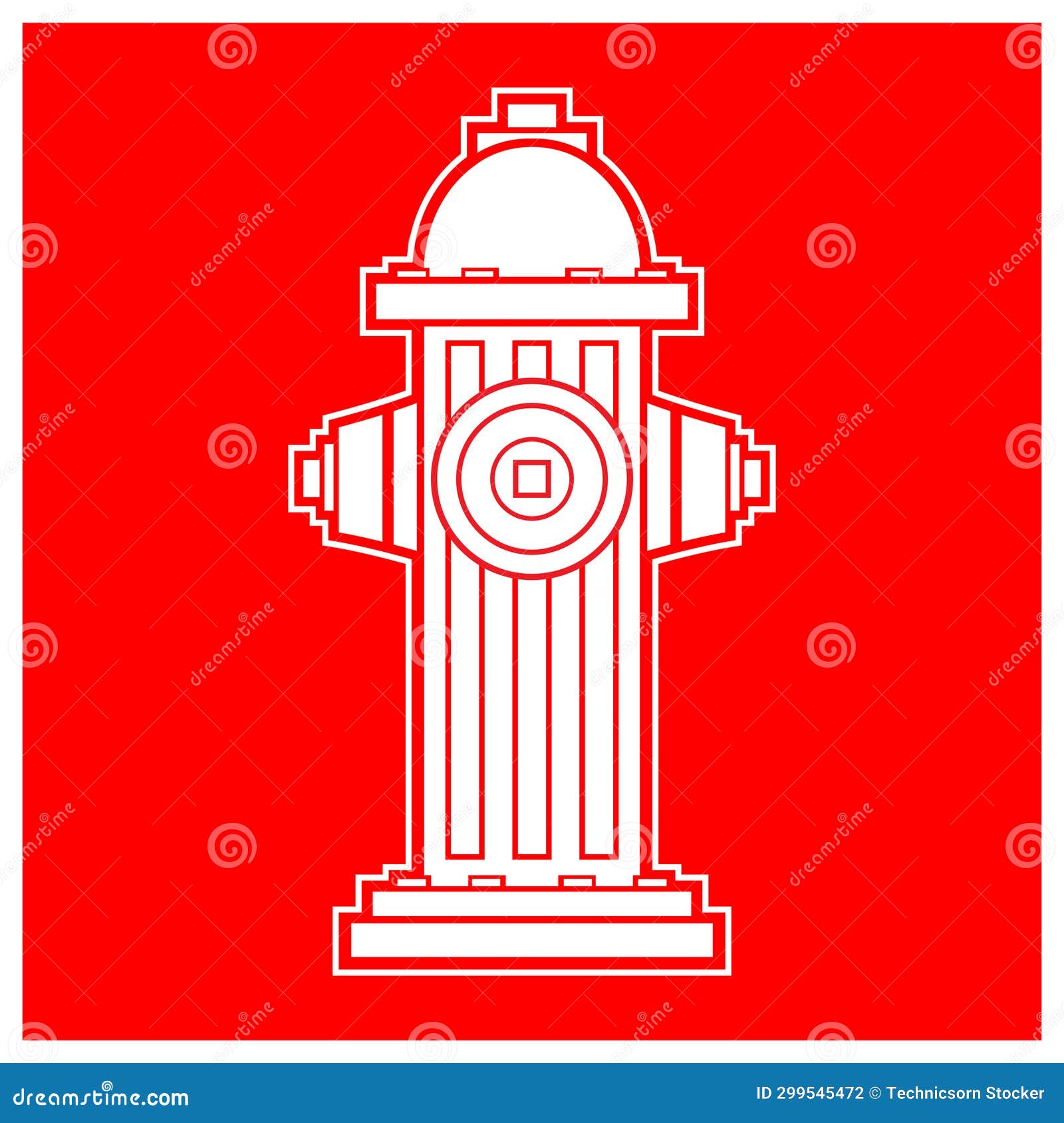 Fire Hydrant Symbol Sign, Vector Illustration, Isolate on White ...
