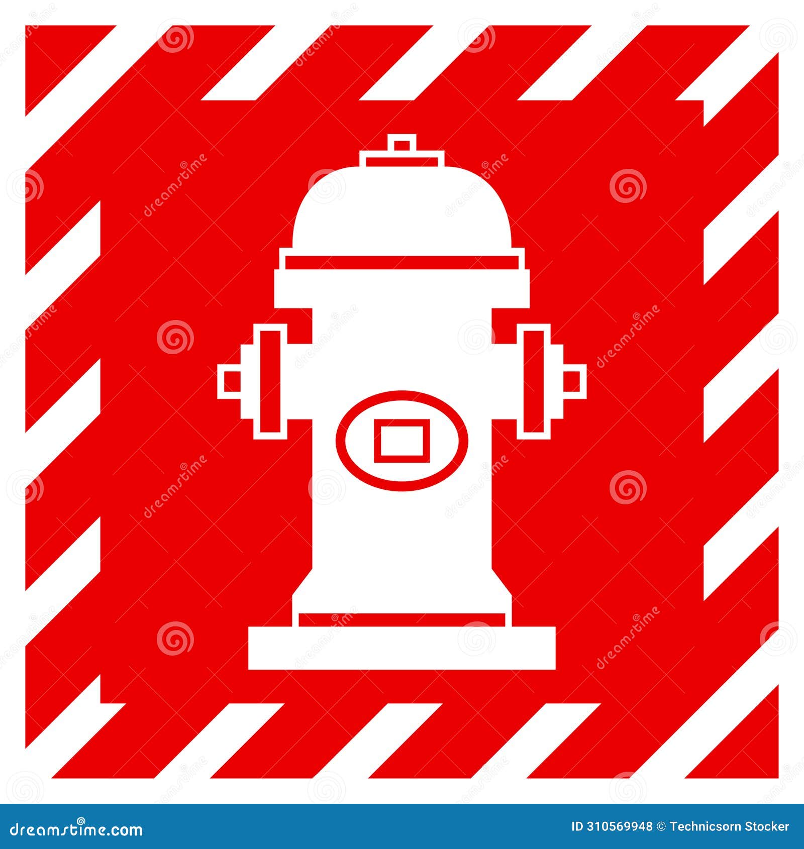 Fire Hydrant Symbol Sign, Vector Illustration, Isolate on White ...