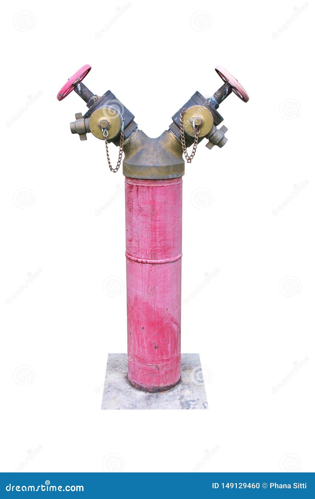 Fire Hydrant Two Way Water Valve Isolated Stock Photo - Image of thai ...