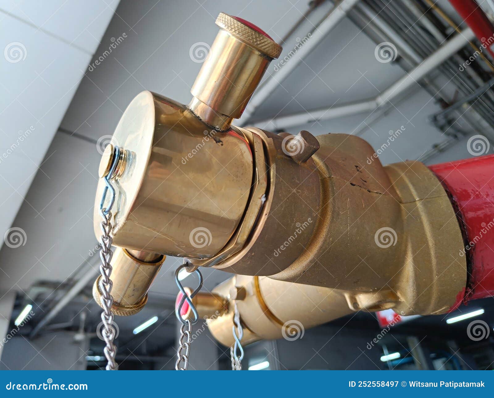 Fire Hydrant in Use during a Building, Home, Apartment Structure Fire ...