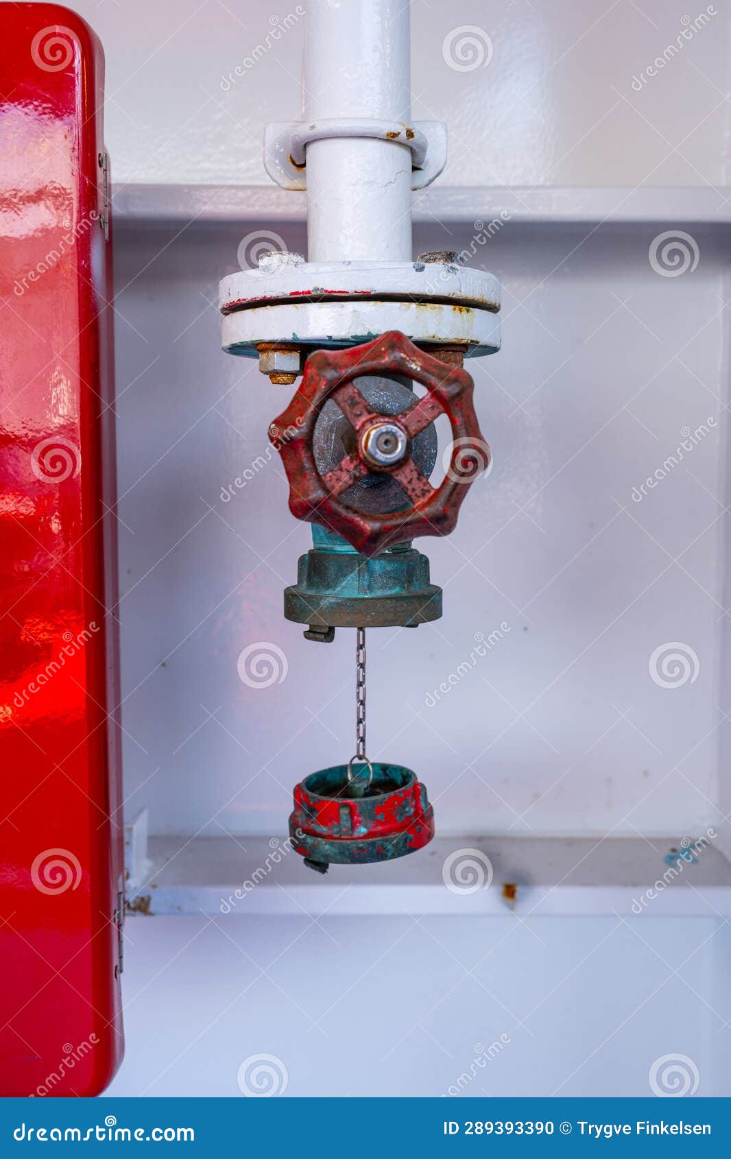 Fire Hydrant Valve on a Ship.. Stock Photo - Image of steel, fuel ...