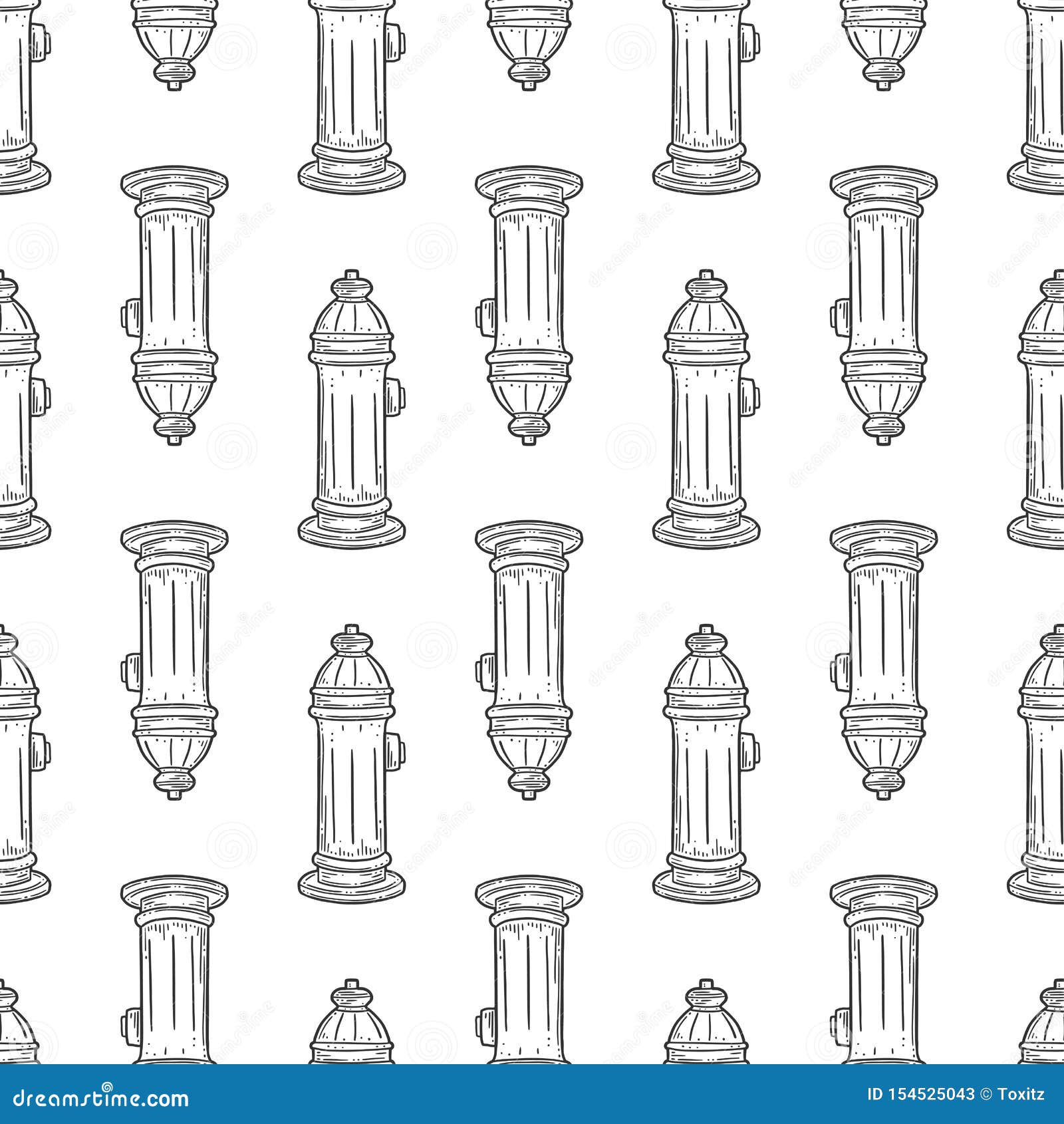 Fire Hydrant. Vector Concept in Doodle and Sketch Style Stock ...