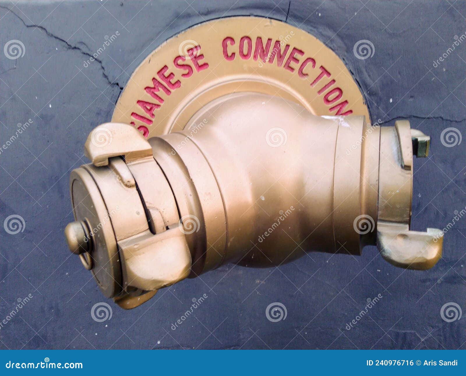 Fire hydrant wall version stock photo. Image of horizontal - 240976716