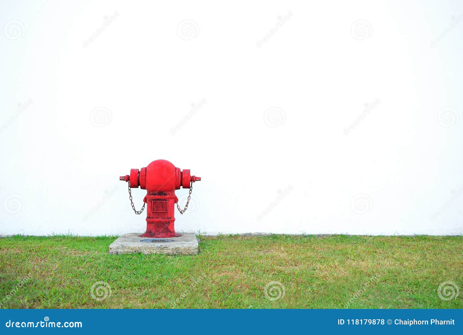 Fire Hydrant on White Background. Stock Photo - Image of rural, outside ...