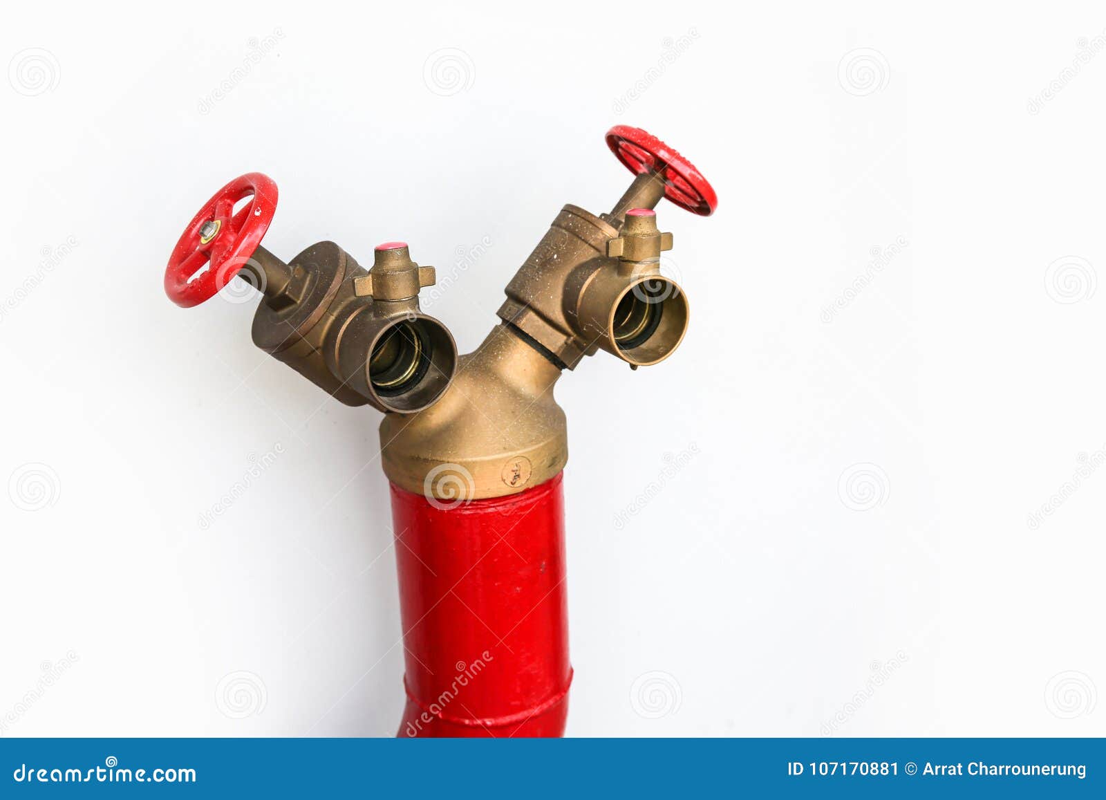 Fire Hydrant Y Shape on White Background Stock Image - Image of gear ...