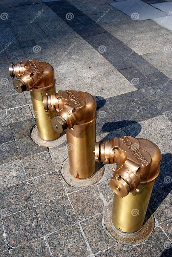 Fire Hydrants, Chicago stock image. Image of hydrant, copper - 7085793