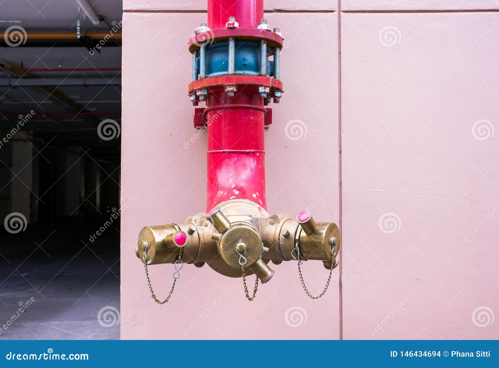 Fire Hydrants at the Hospital. Fire Hydrant Hanging Style Stock Photo ...