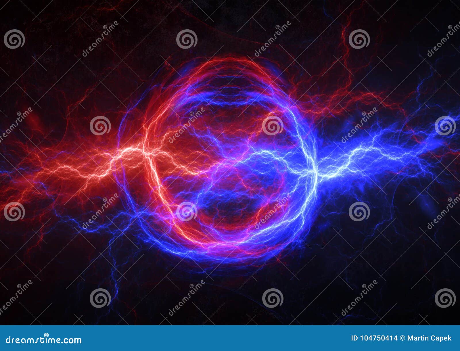 Red Electrical Lightning.burning Plasma Background Cartoon Vector ...
