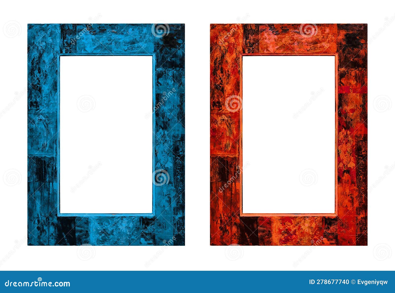 Fire and Ice. Framework in Antique Style Stock Photo - Image of ...