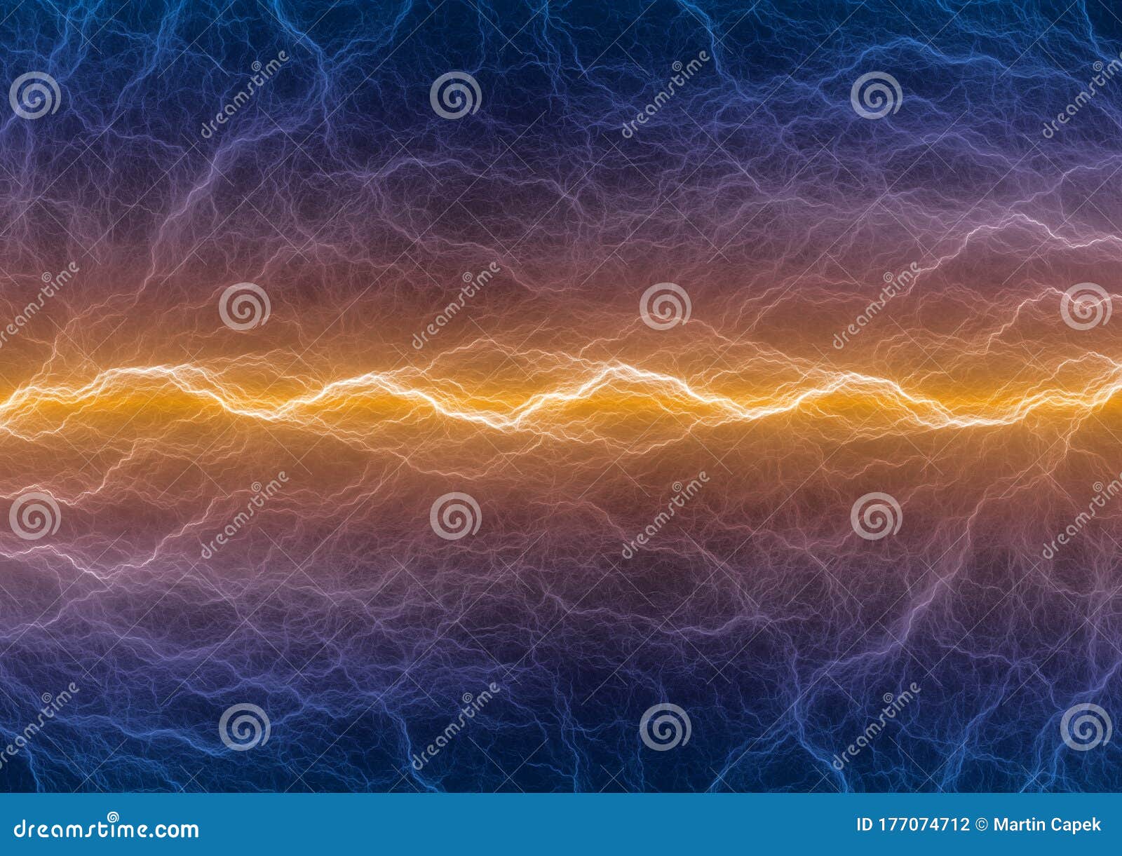 Fire and Ice Lightning, Abstract Electrical Background Stock ...