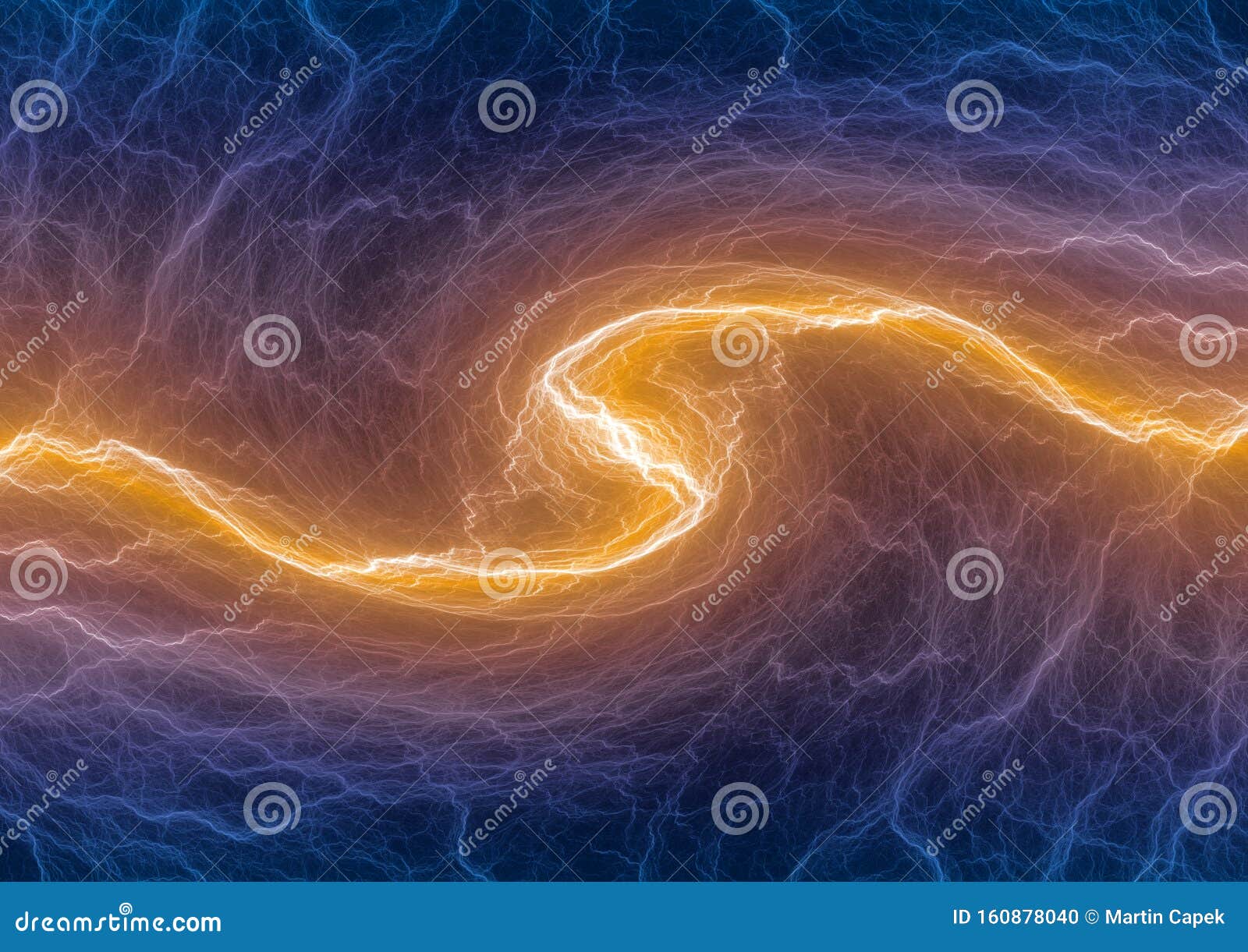 Fire and Ice Lightning, Abstract Electrical Background Stock ...
