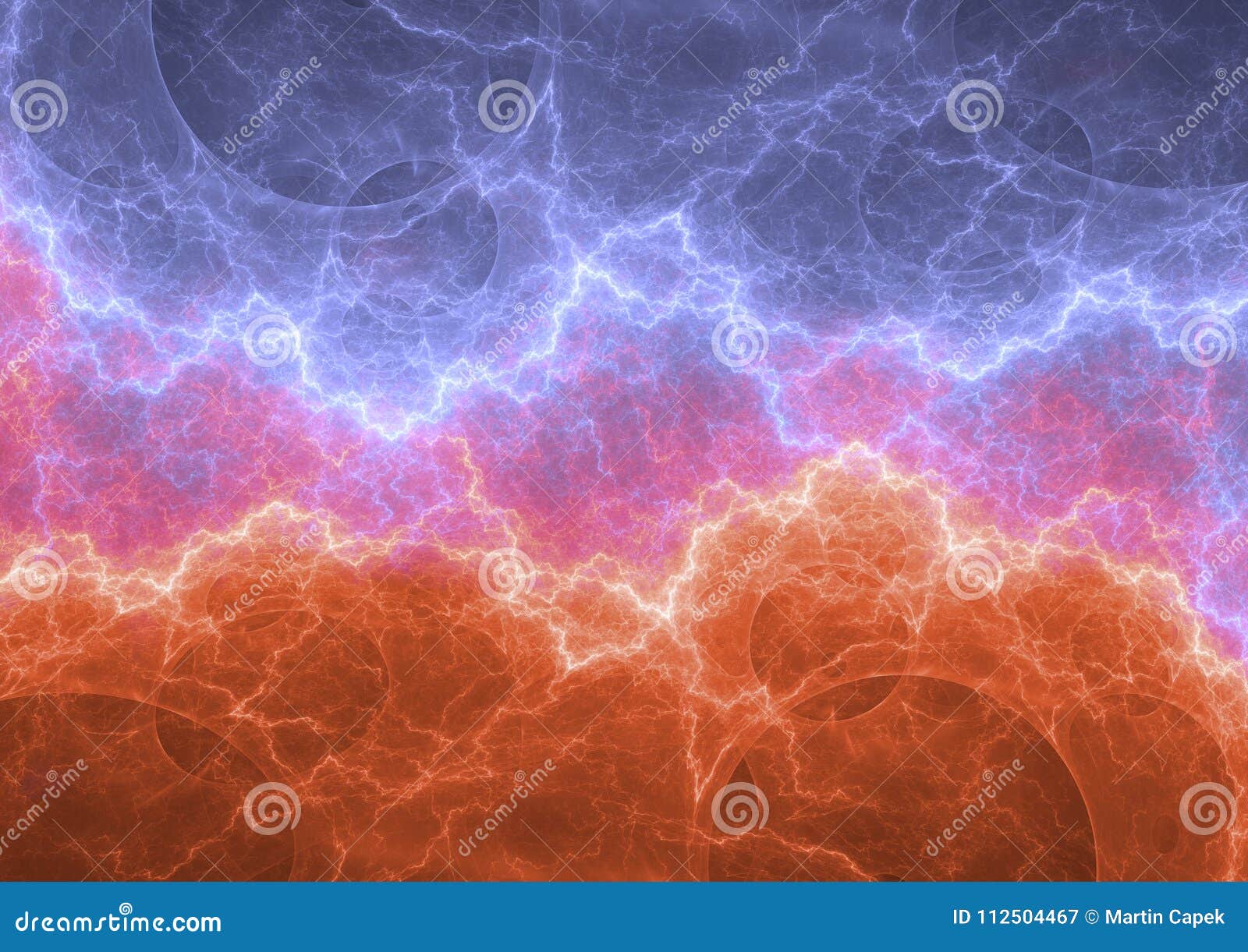 Fire and ice lightning stock illustration. Illustration of graphic ...