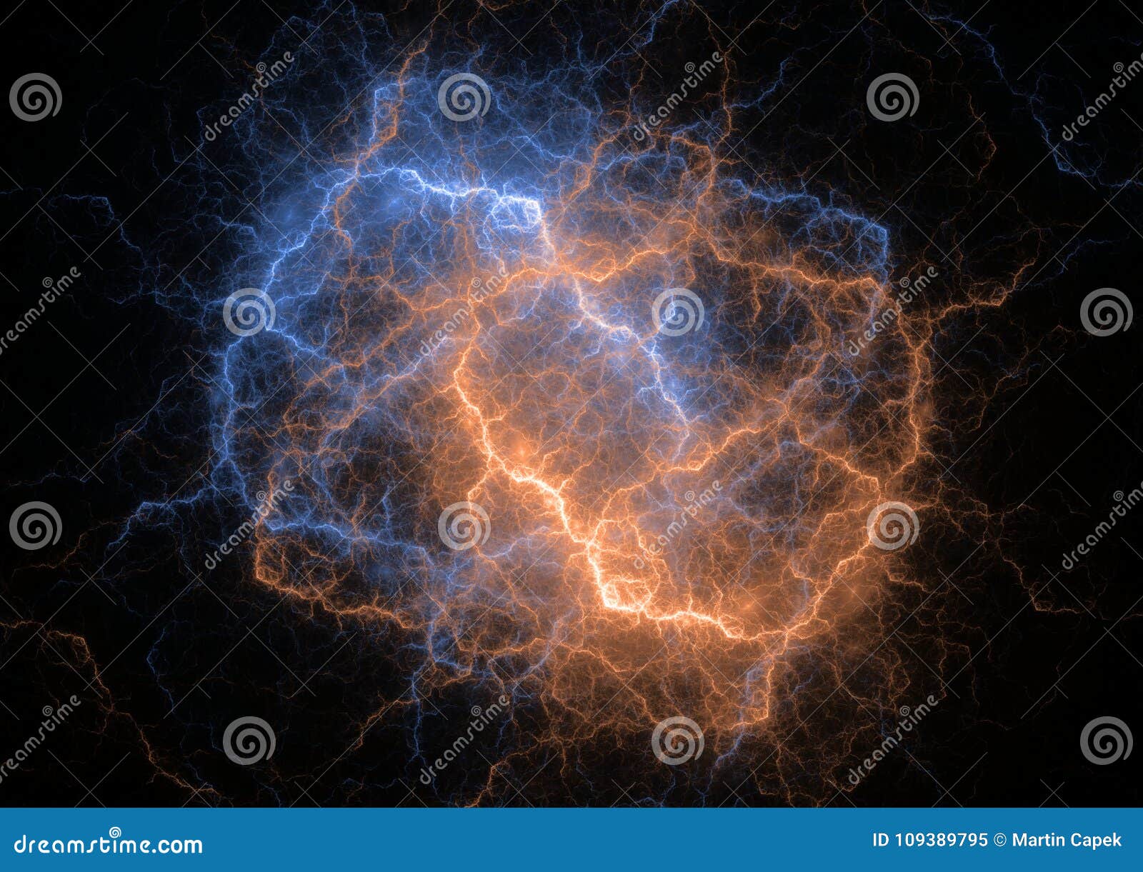 Fire and ice plasma cloud, stock illustration. Illustration of industry ...