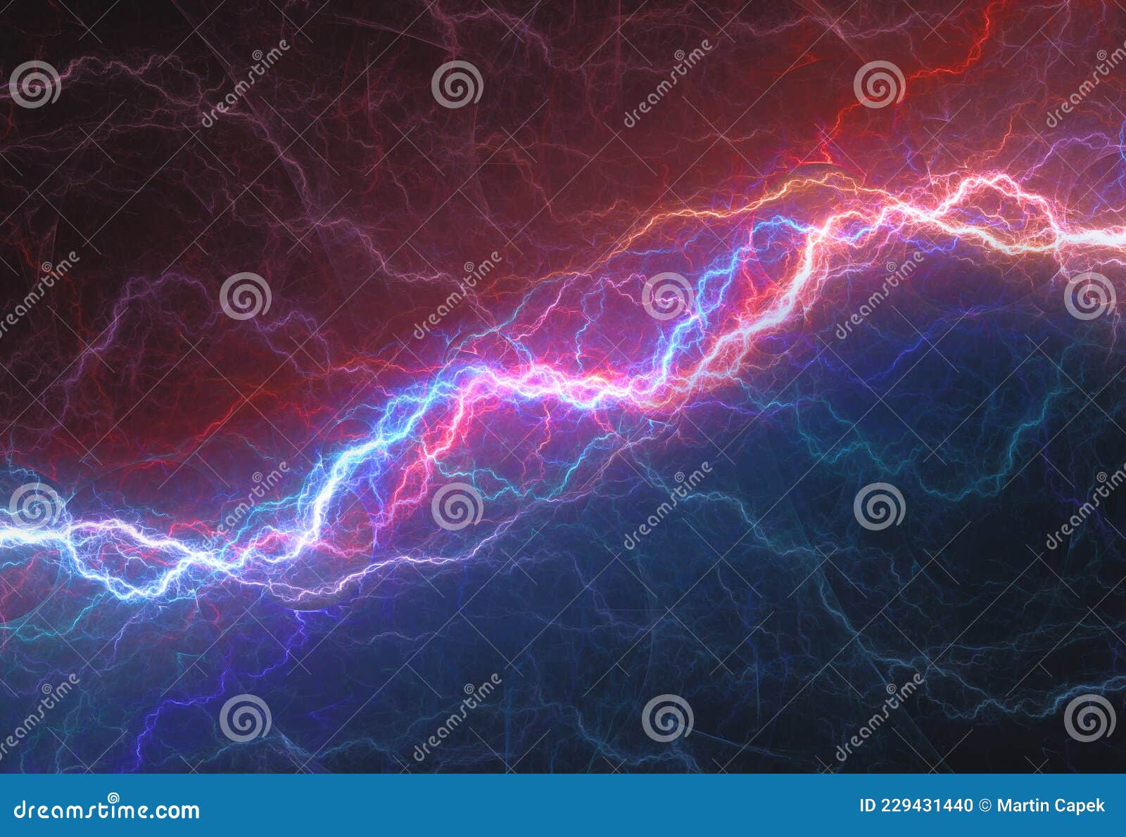 Fire and Ice Plasma, Cool Electrical Stock Illustration - Illustration ...