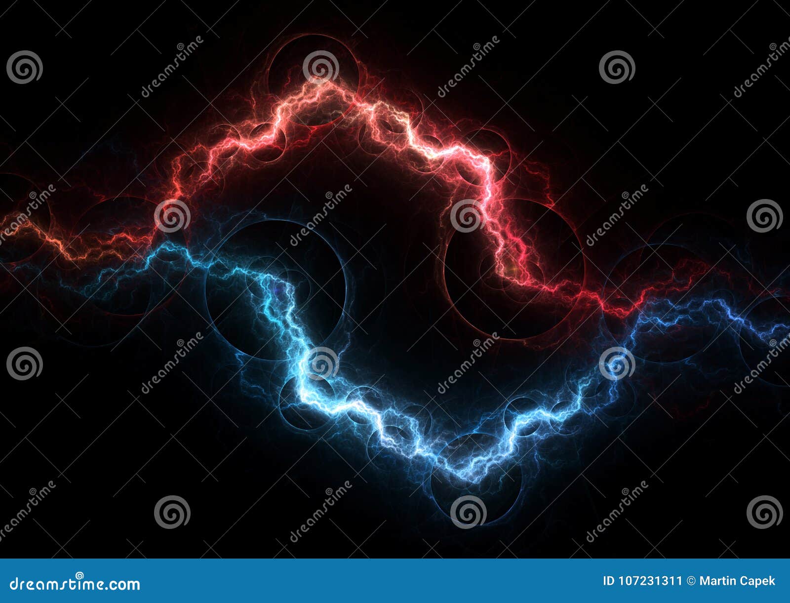 Red Electrical Lightning.burning Plasma Background Cartoon Vector ...