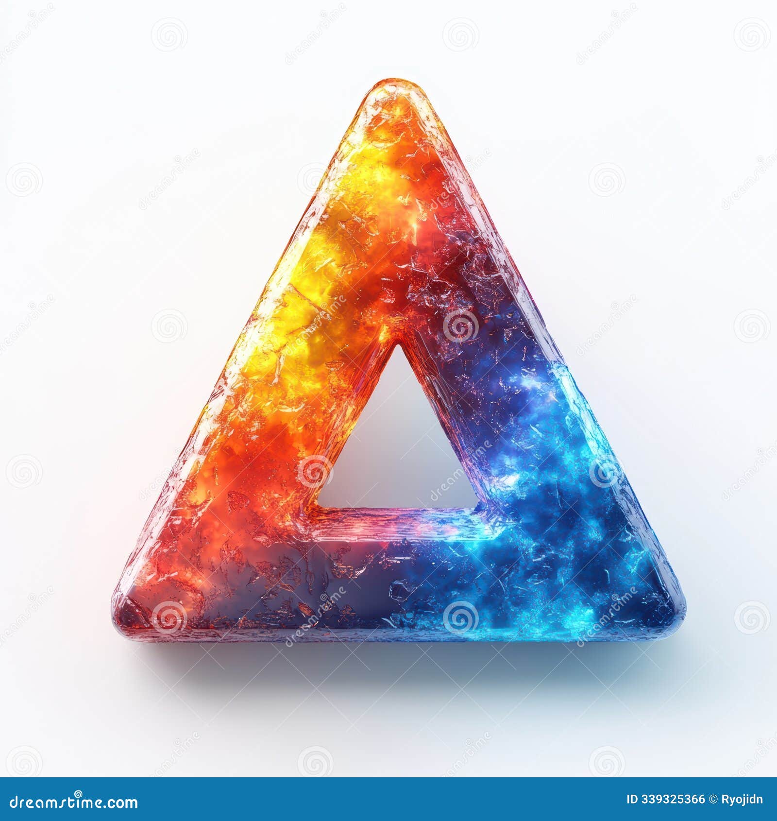 Fire and Ice Triangle stock illustration. Illustration of mystical ...