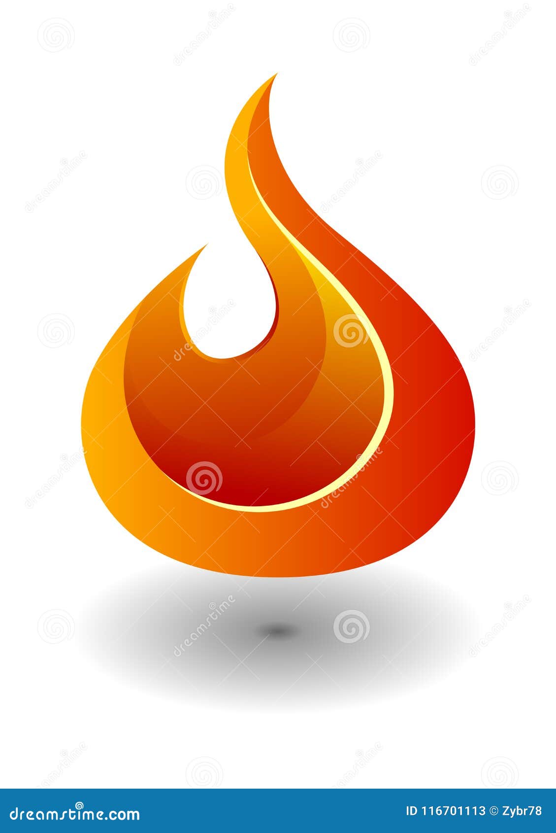 Fire icon. Design element stock vector. Illustration of bonfire - 116701113