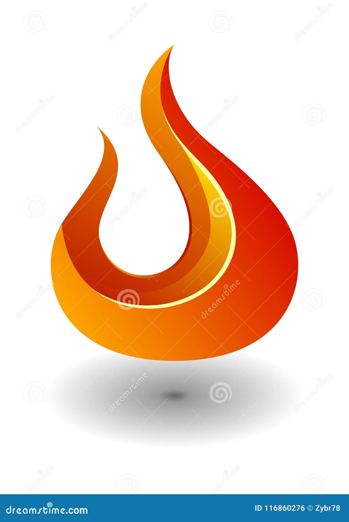 Fire icon. Design element stock vector. Illustration of safety - 116860276