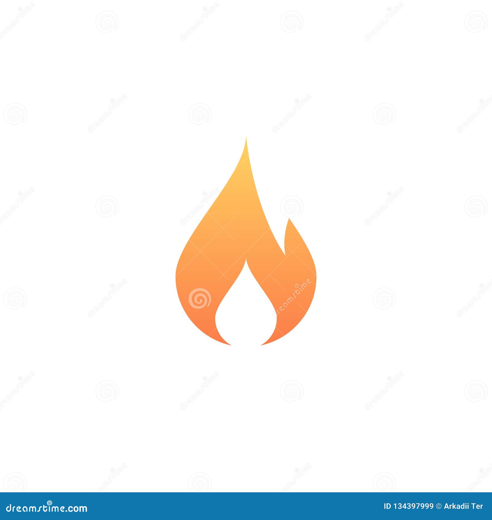 Fire Icon. Fire Shape. Vector Icon. Flame Symbol. Burn Sign. Trend ...