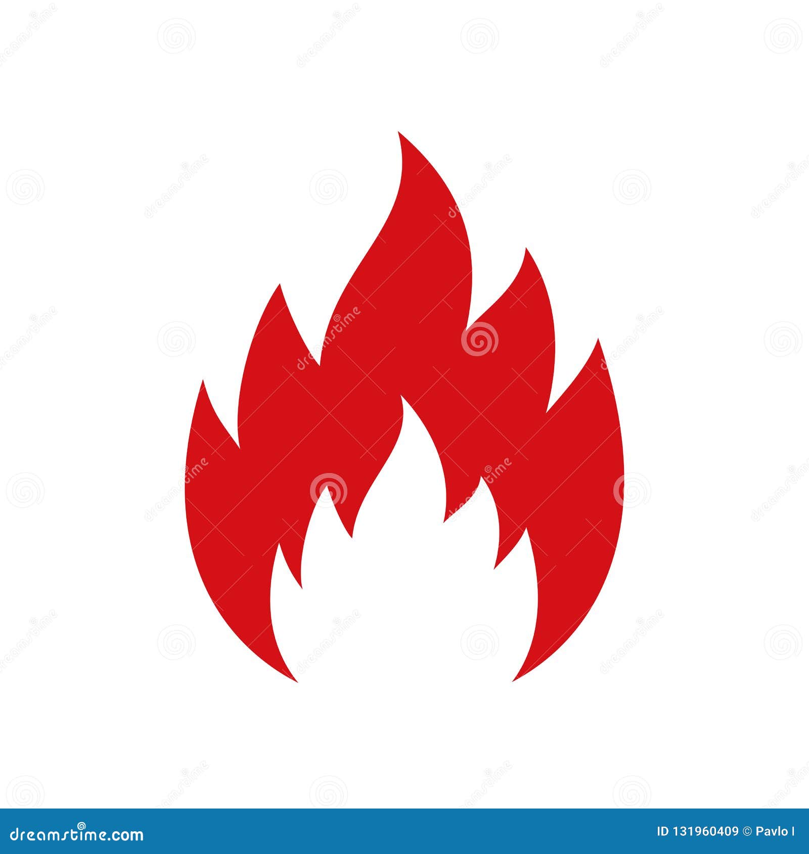 Fire Icon. Flame Sign - Stock Vector Stock Vector - Illustration of ...