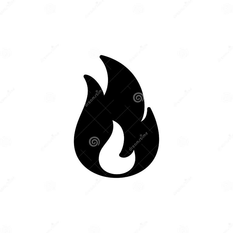 Fire Icon . Fire Flame Icon Stock Vector - Illustration of combustion ...