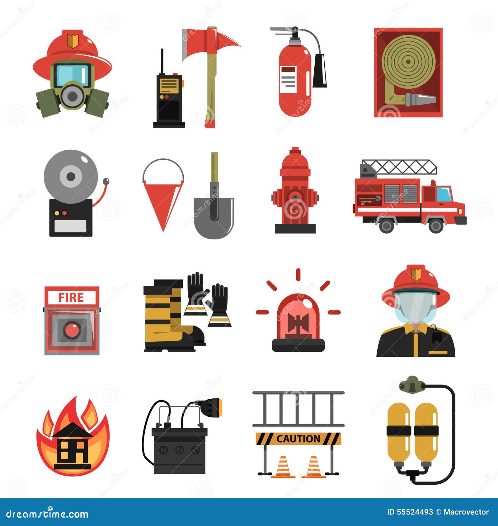 Firefighter Equipment Clipart