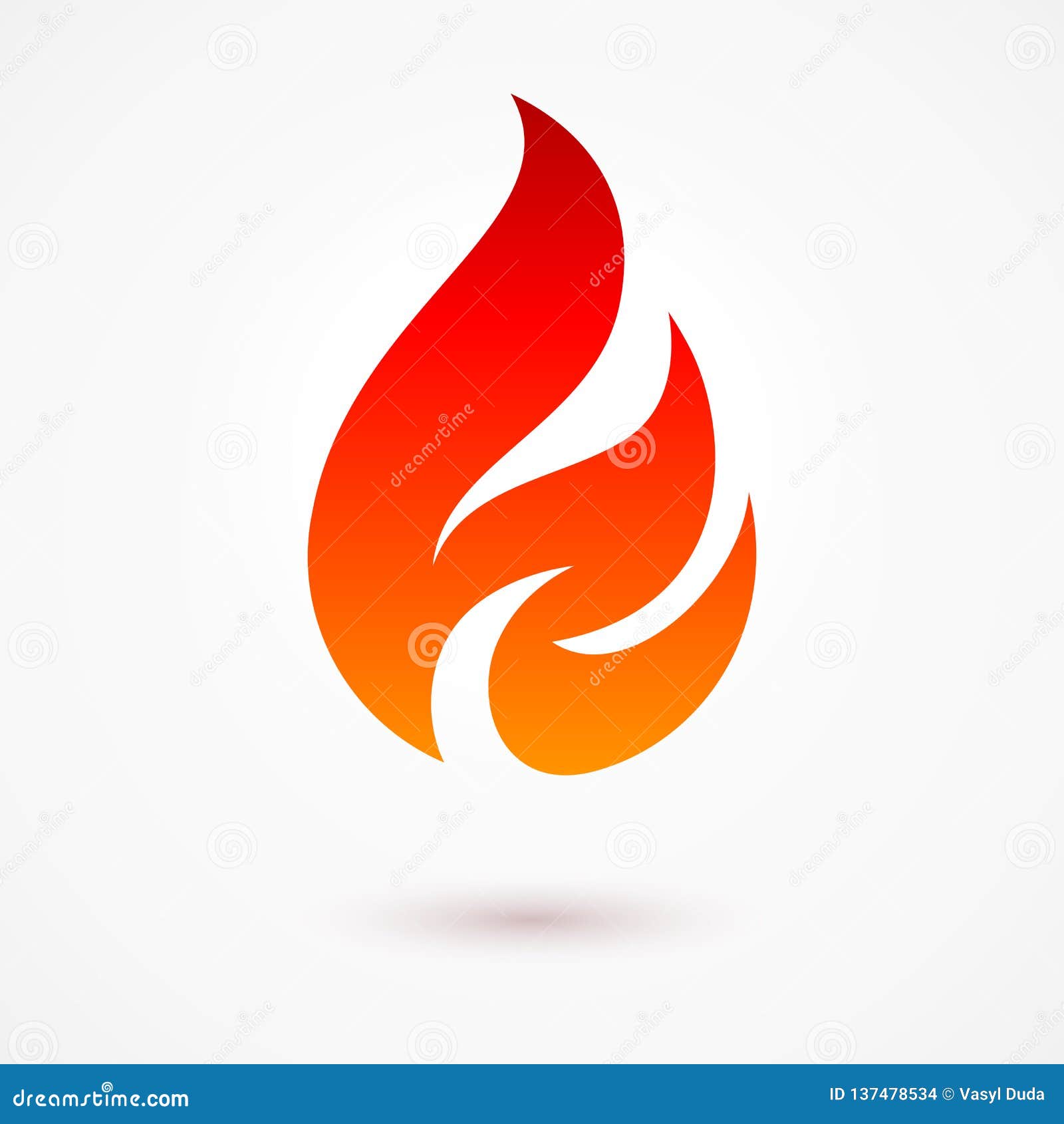 Fire Icon stock vector. Illustration of campfire, blaze - 137478534