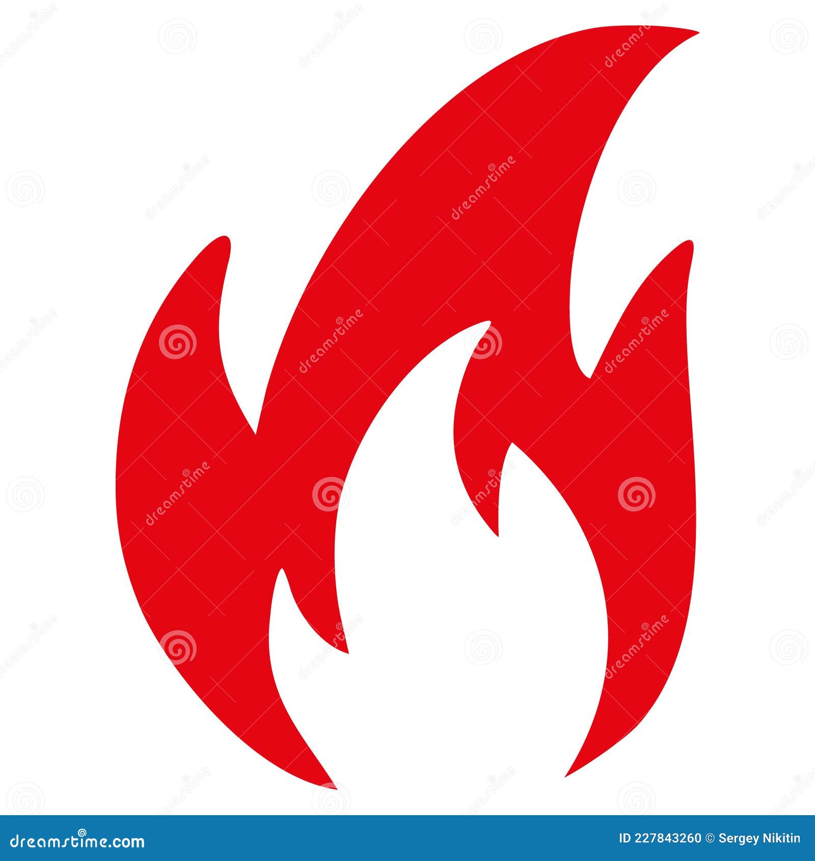 Fire Flat Icon Image stock illustration. Illustration of symbol - 227843260