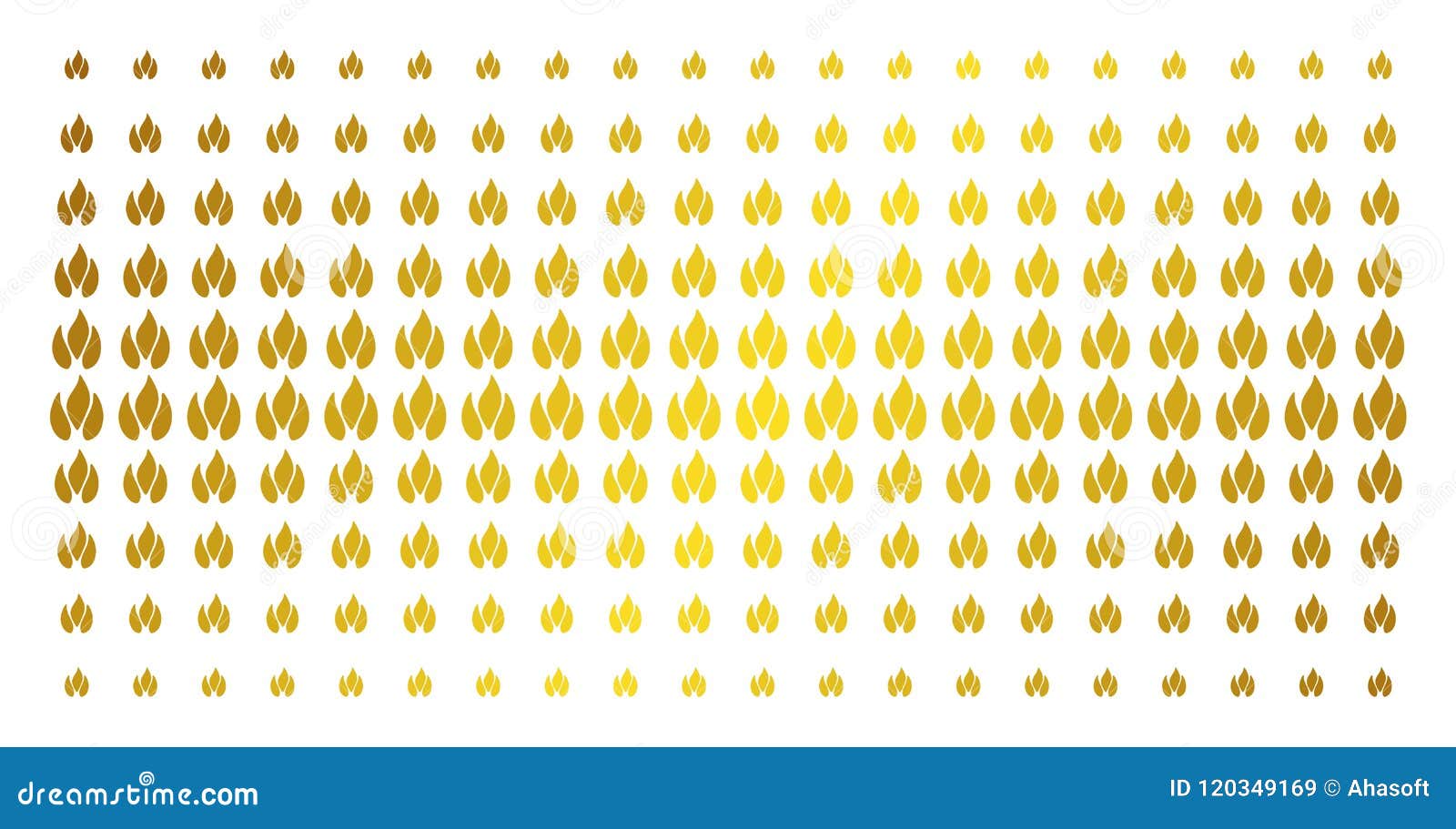 Fire Gold Halftone Effect stock vector. Illustration of grid - 120349169