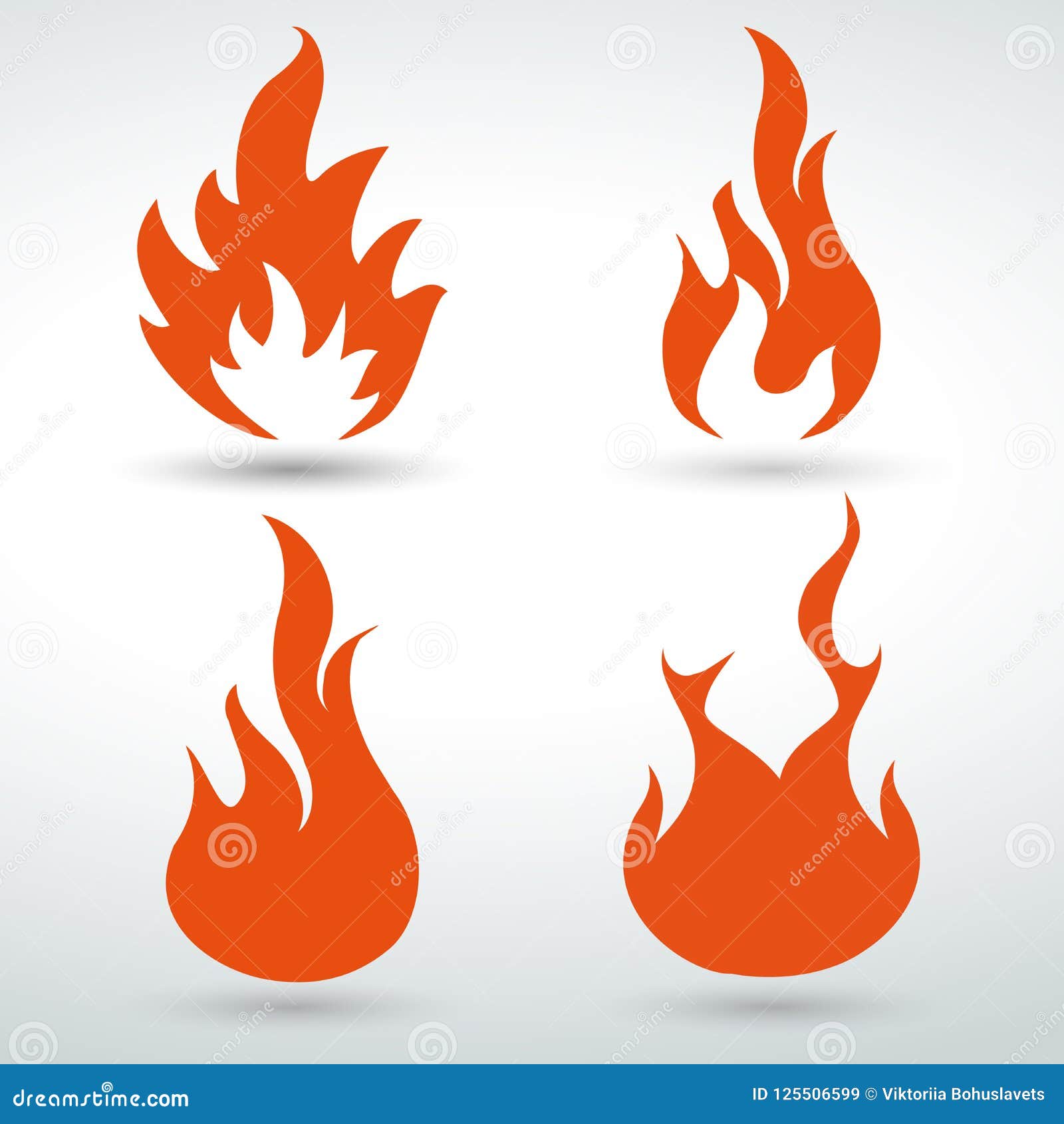 Fire. Icon Illustration for Design Isolated Vector on a White Backround ...