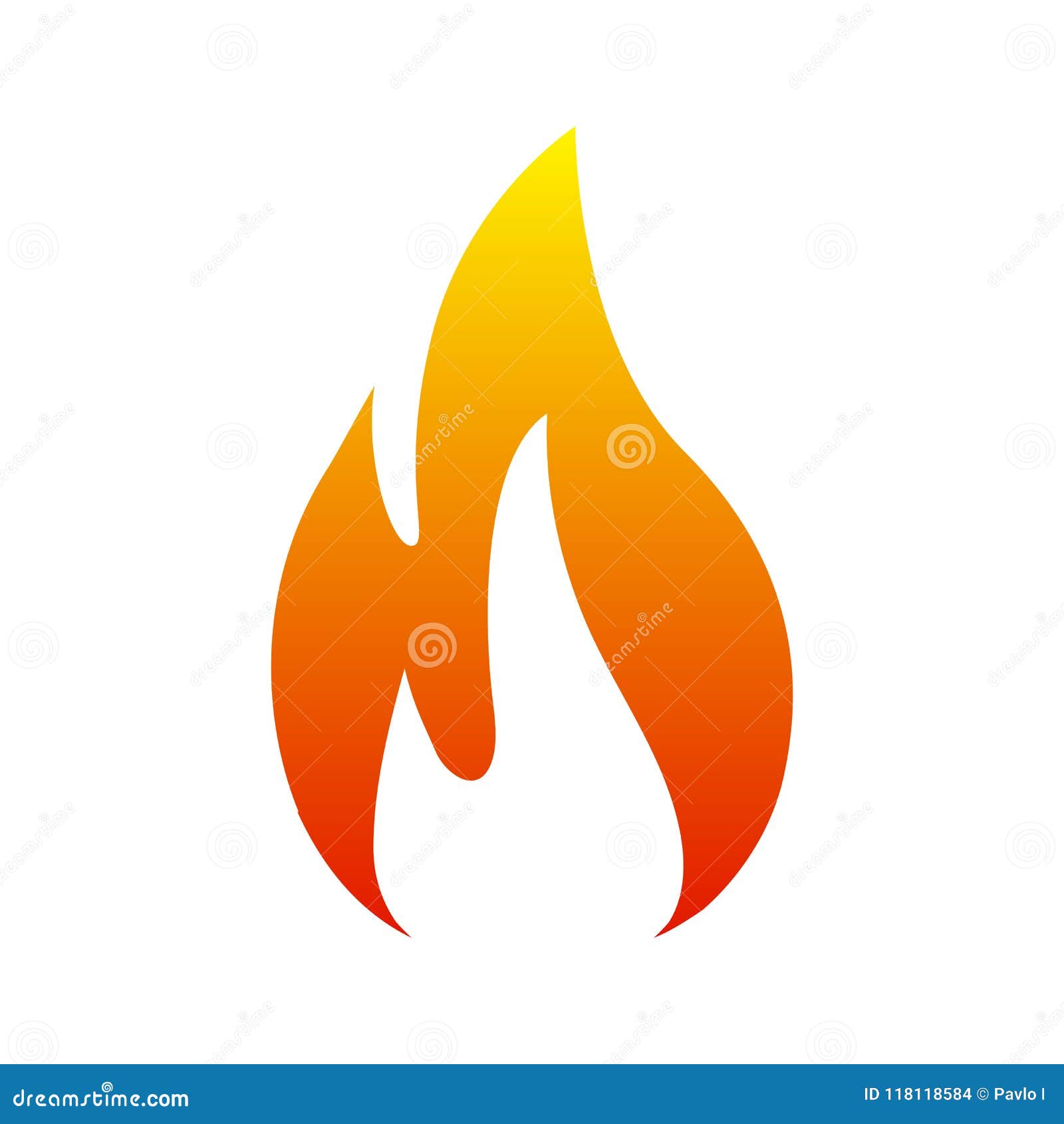 Fire Icon Illustration for Design - Vector Stock Illustration ...