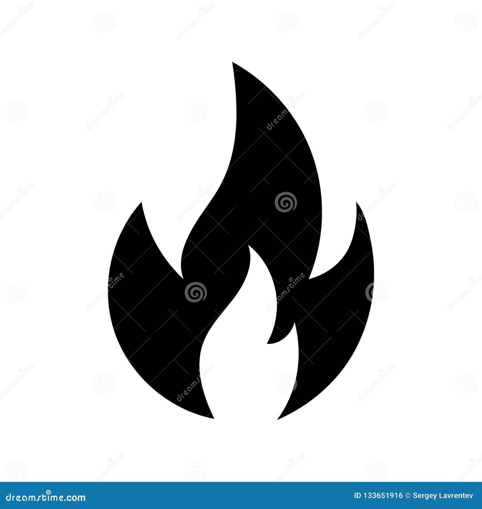Catching Fire Symbol Black And White