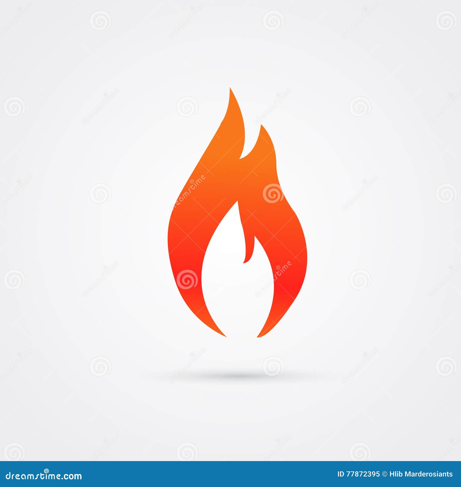 Fire Icon Modern Style . Color Illustration Object Stock Illustration ...