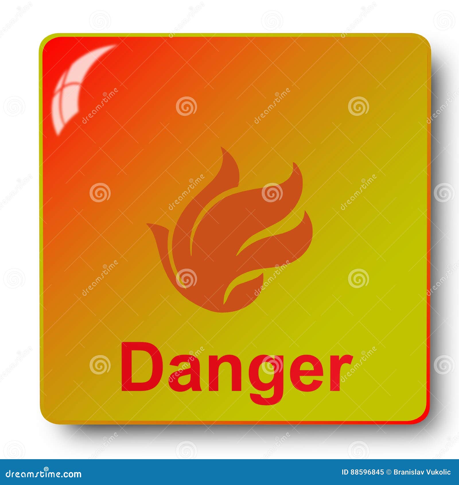 Fire Icon,sing,illustration Stock Illustration - Illustration of smoke ...