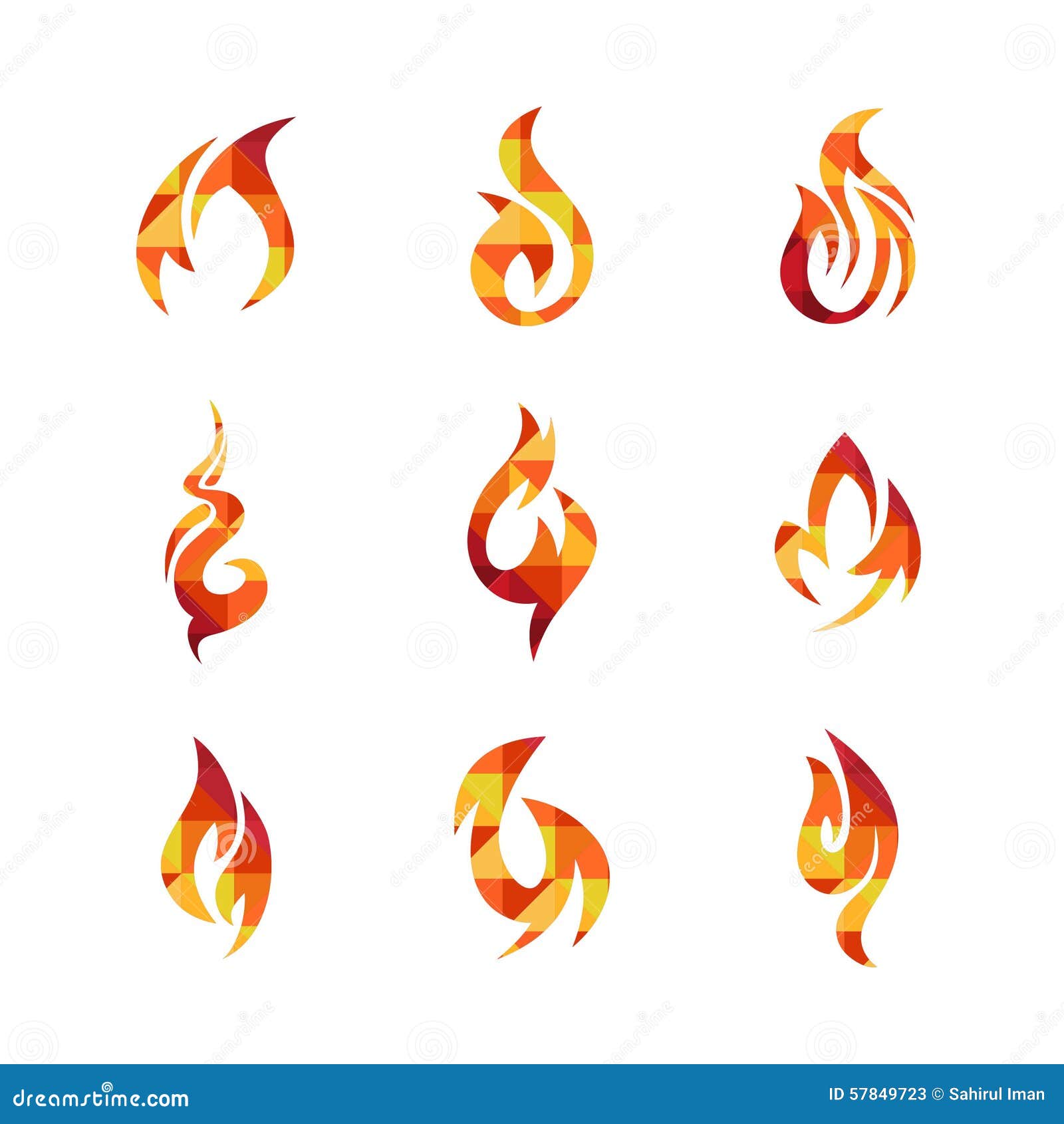 Fire Icon Template stock vector. Illustration of campfire - 57849723