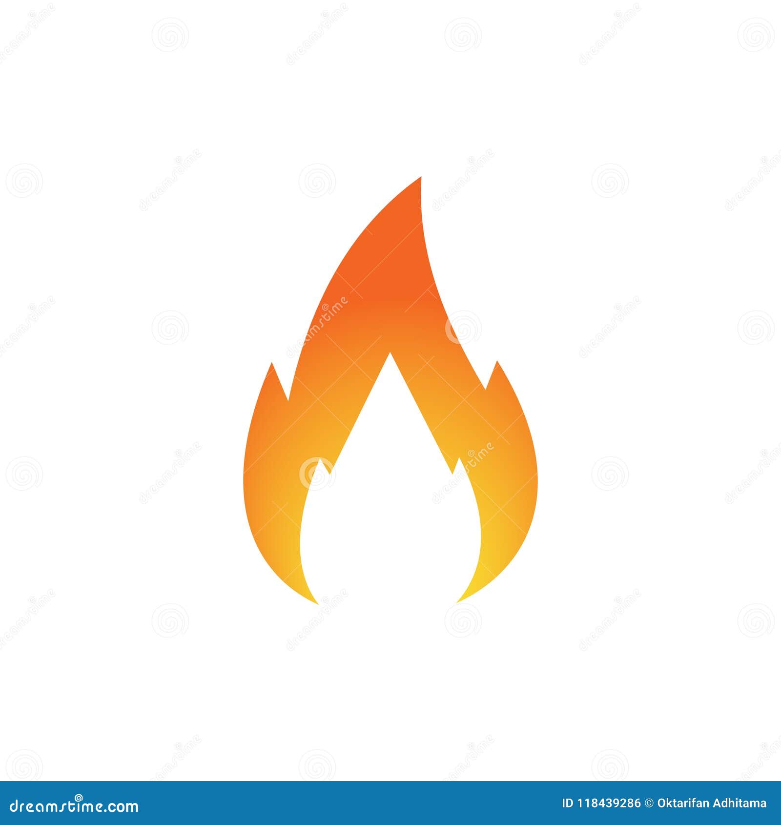 Fire Color Icon stock vector. Illustration of vector - 118439286
