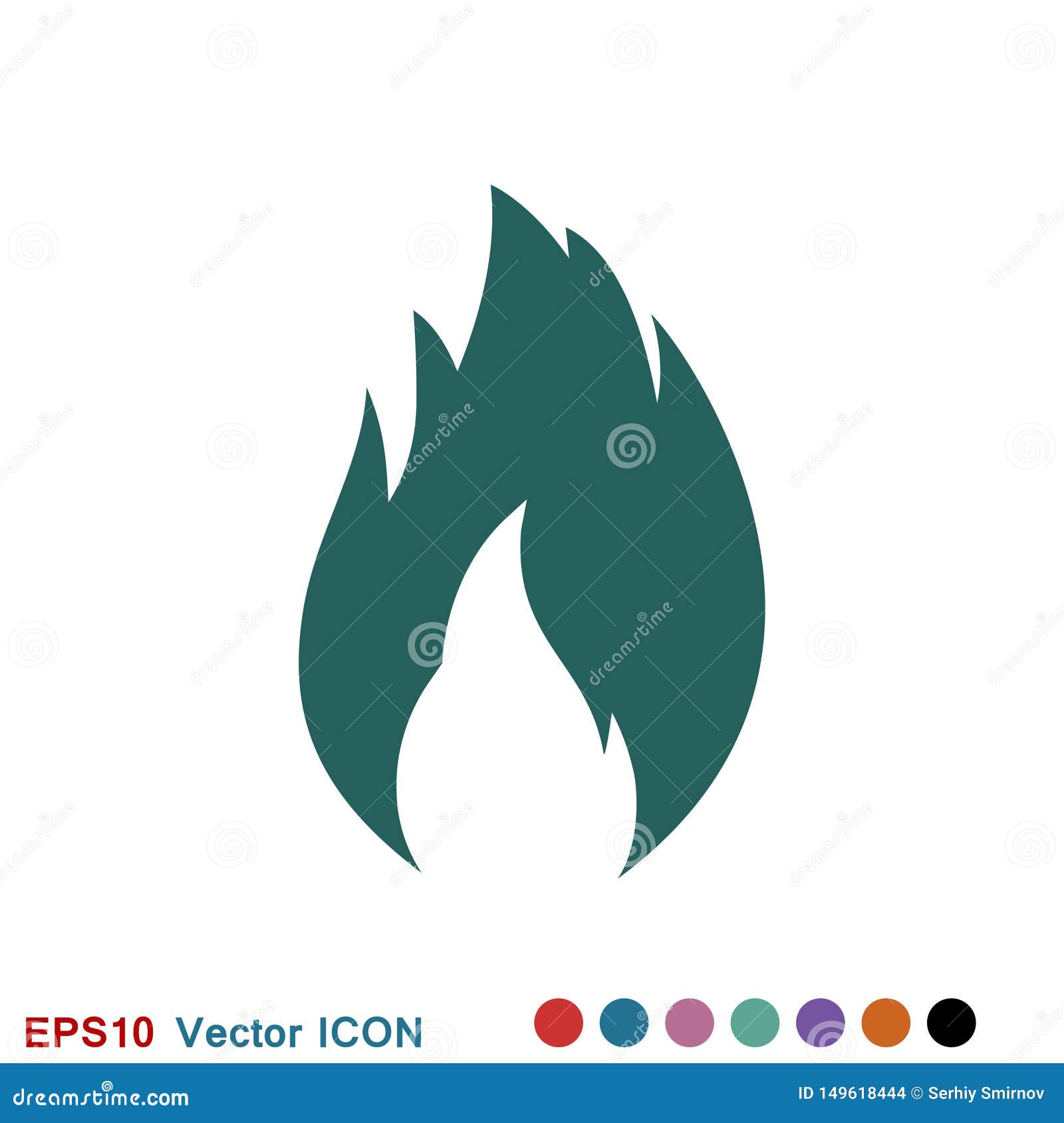 Fire Icon Vector. Icon Illustration for Logo Design Stock Illustration ...