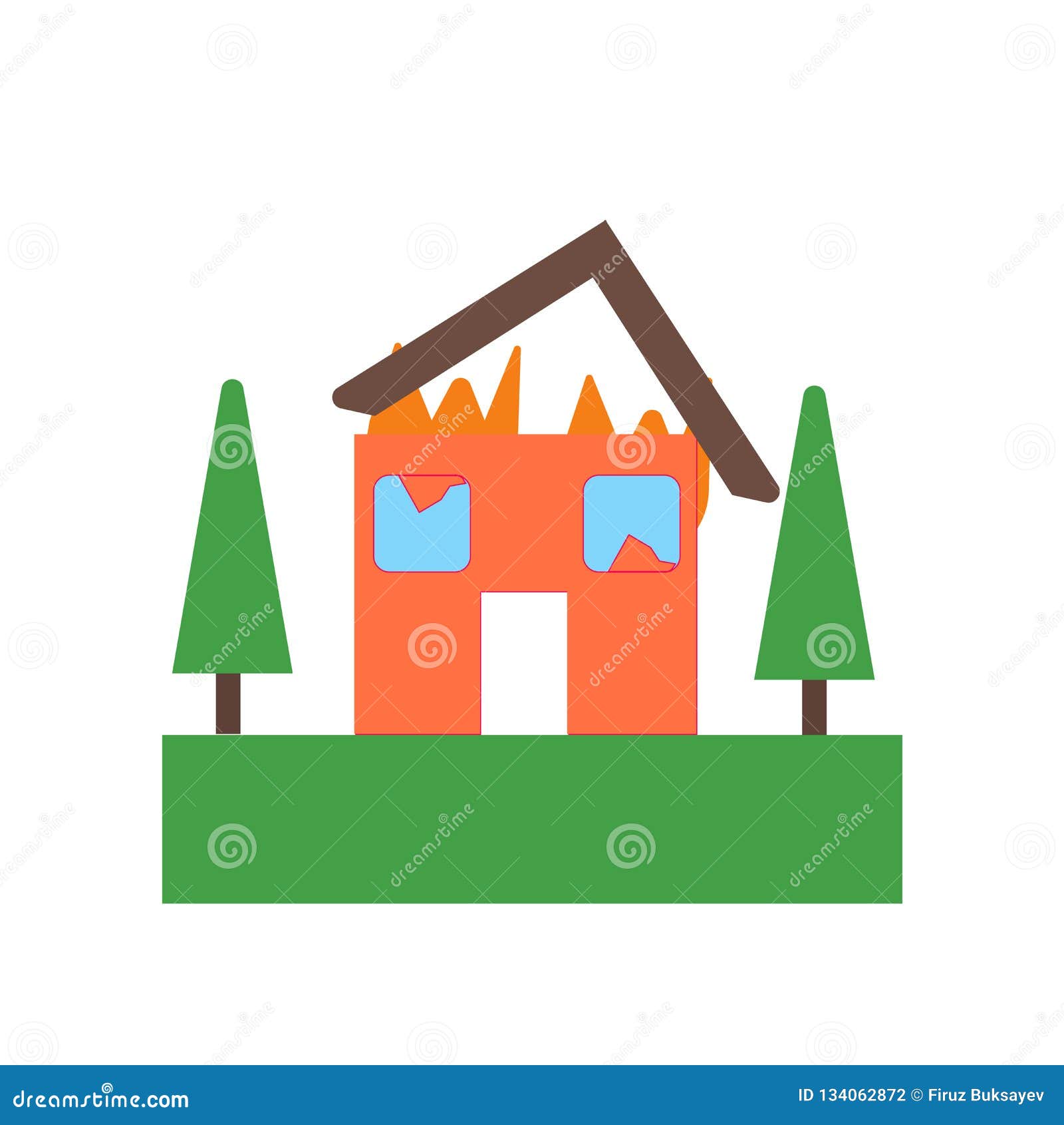 Fire Icon Vector Isolated on White Background, Fire Sign , Disaster ...