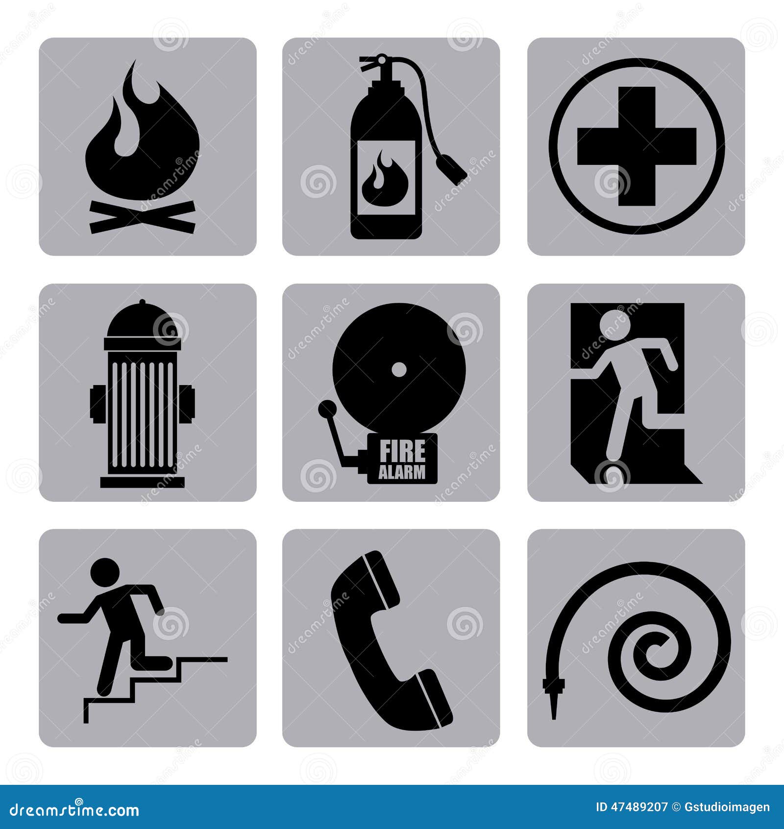 Fire Icons Design Cartoon Vector | CartoonDealer.com #47489207