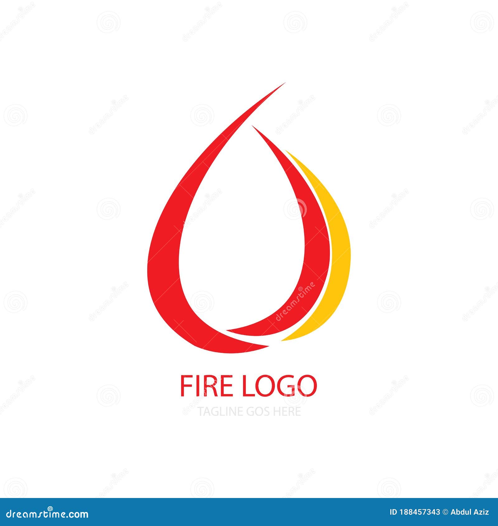 Fire Illustration Logo Vector Stock Vector - Illustration of shape ...