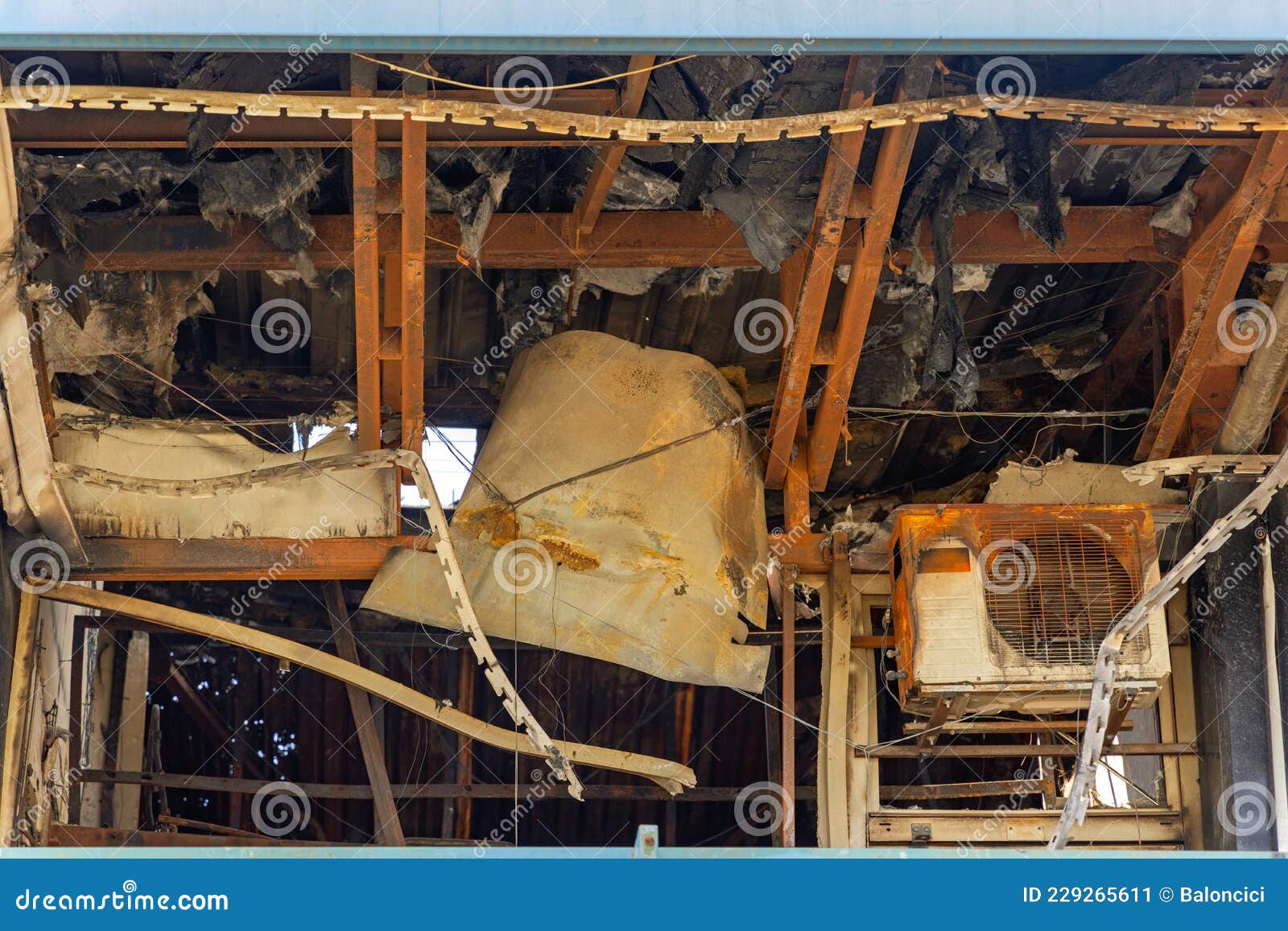Fire Inferno Damage stock image. Image of architecture - 229265611