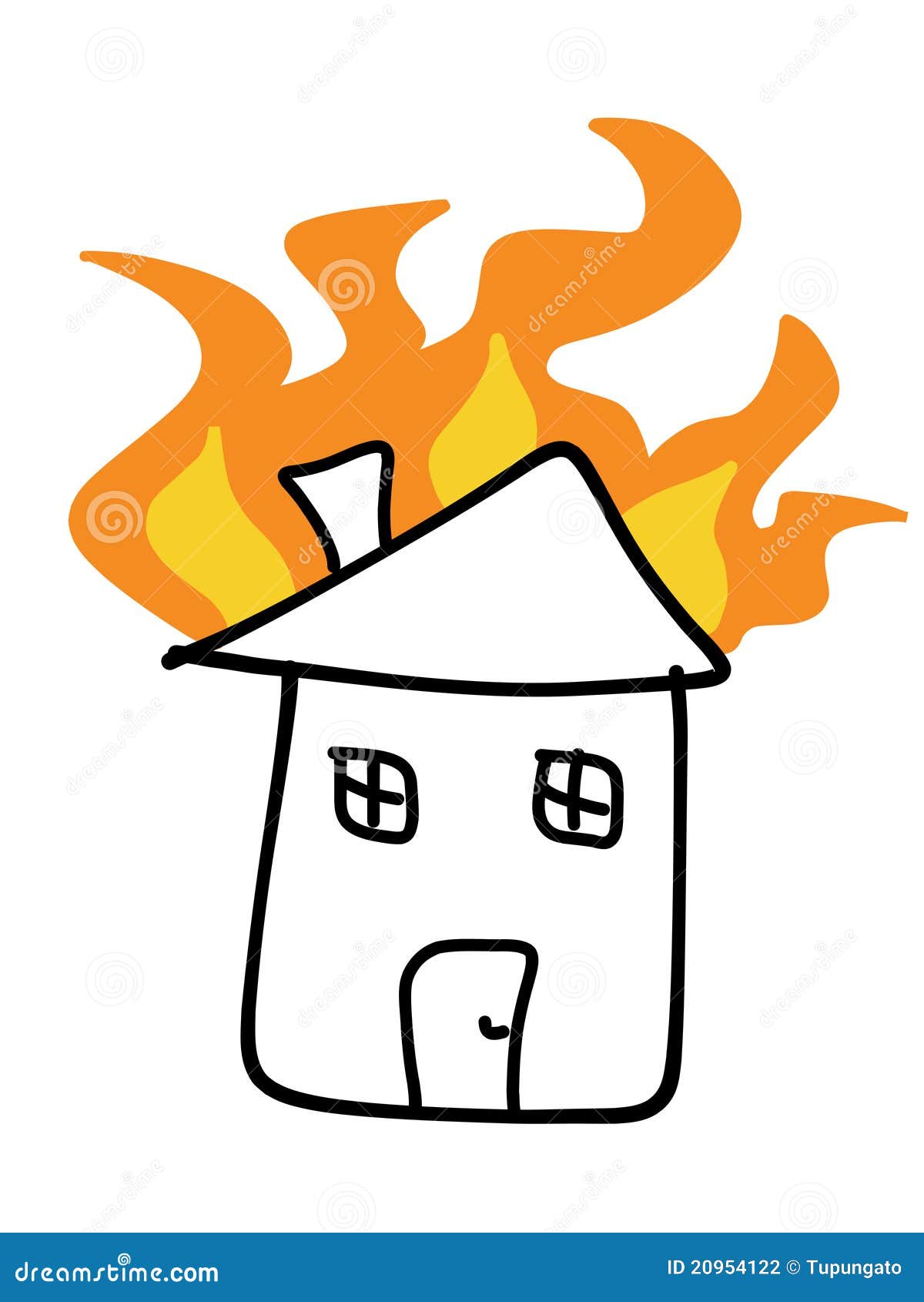 Fire insurance stock vector. Illustration of inflammable - 20954122