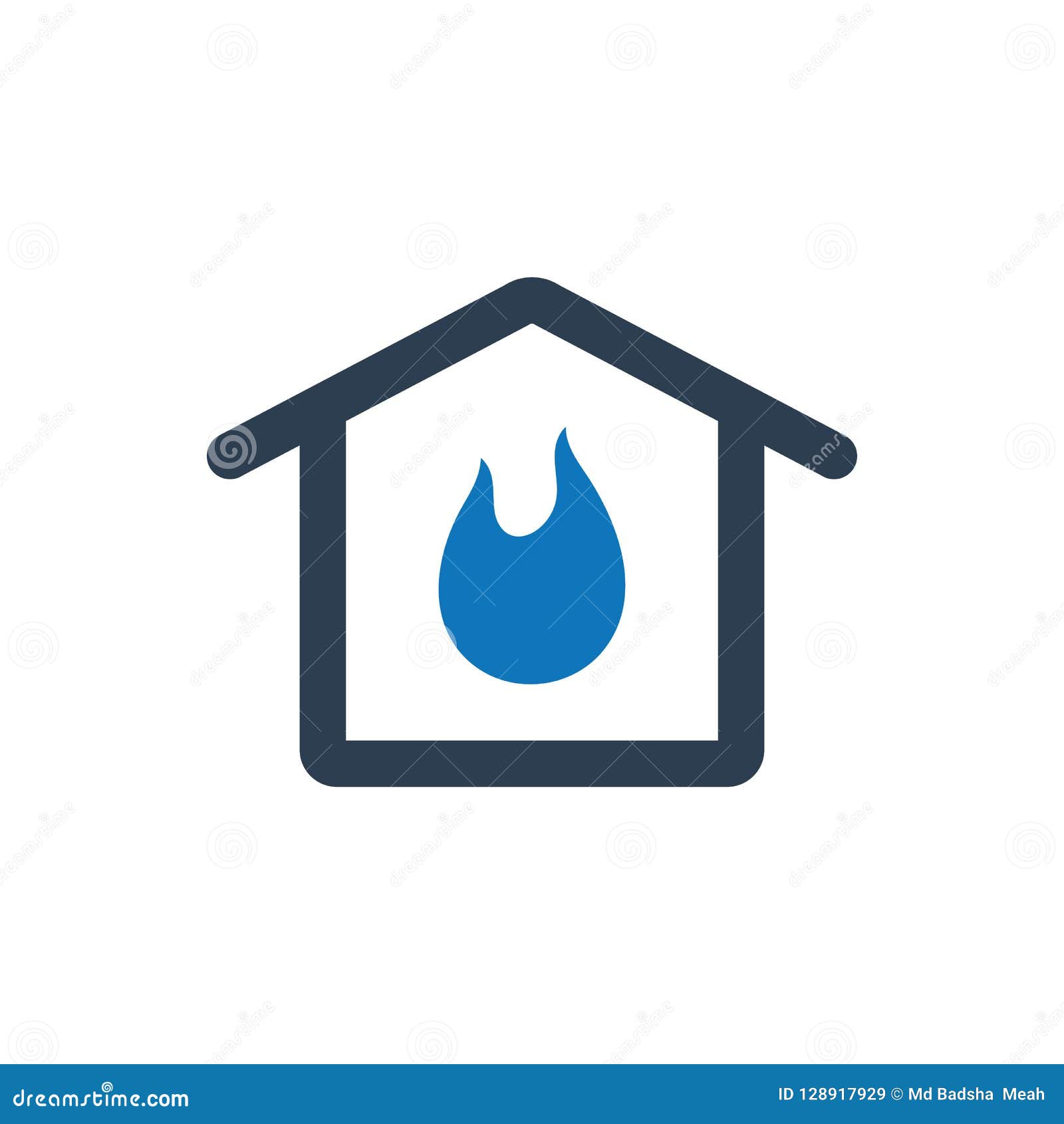 Fire Insurance Icon stock vector. Illustration of vector - 128917929