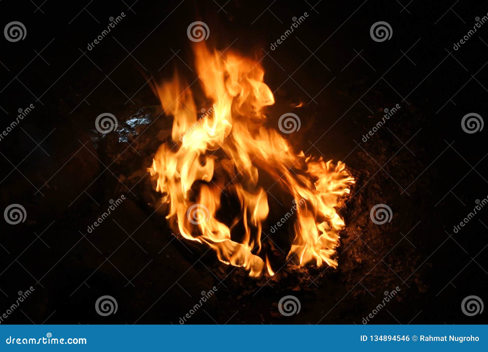 Fire with great heat stock photo. Image of burn, coal - 134894546