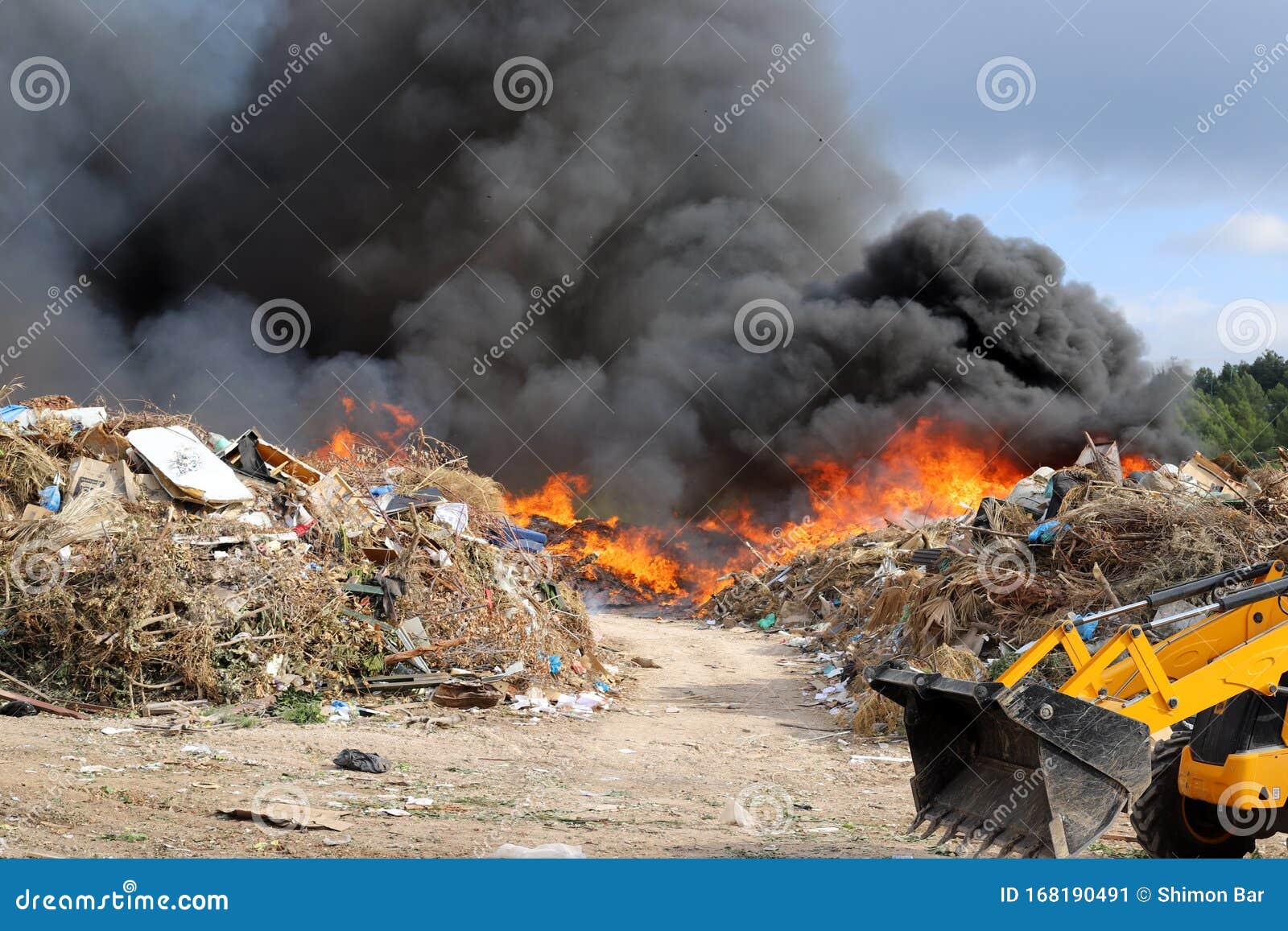 A Fire Burns in a Fire and Smoke Comes Stock Image - Image of fuel ...