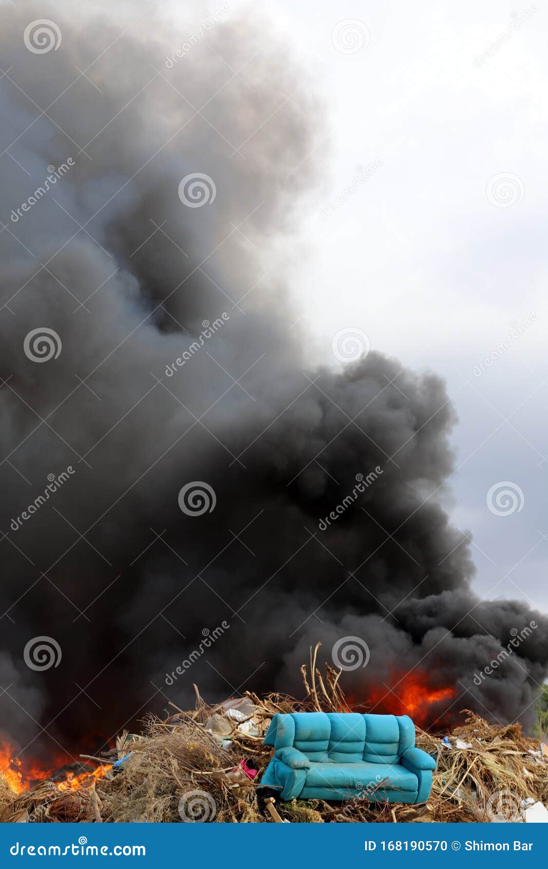 A Fire Burns in a Fire and Smoke Comes Stock Photo - Image of oxidation ...