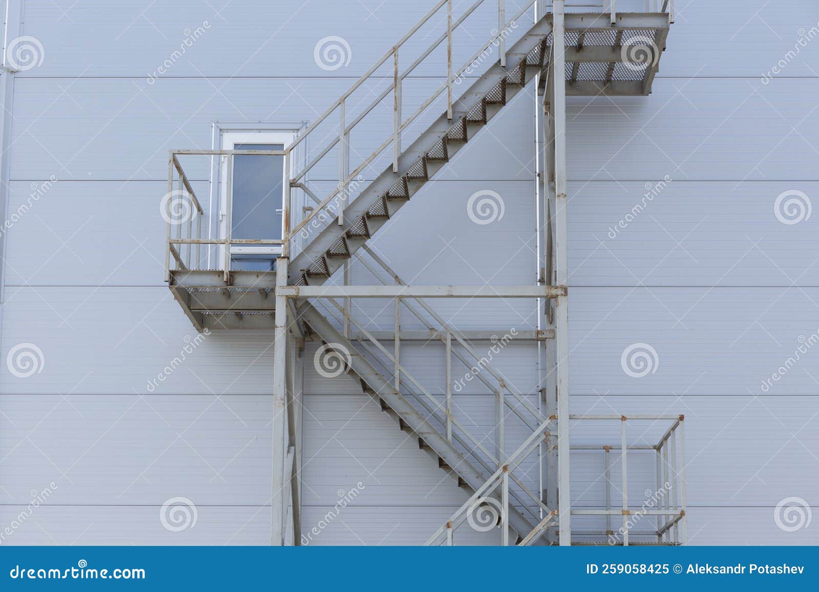 Fire Iron Ladder.a Spare Ladder that is Used during a Fire Stock Image ...
