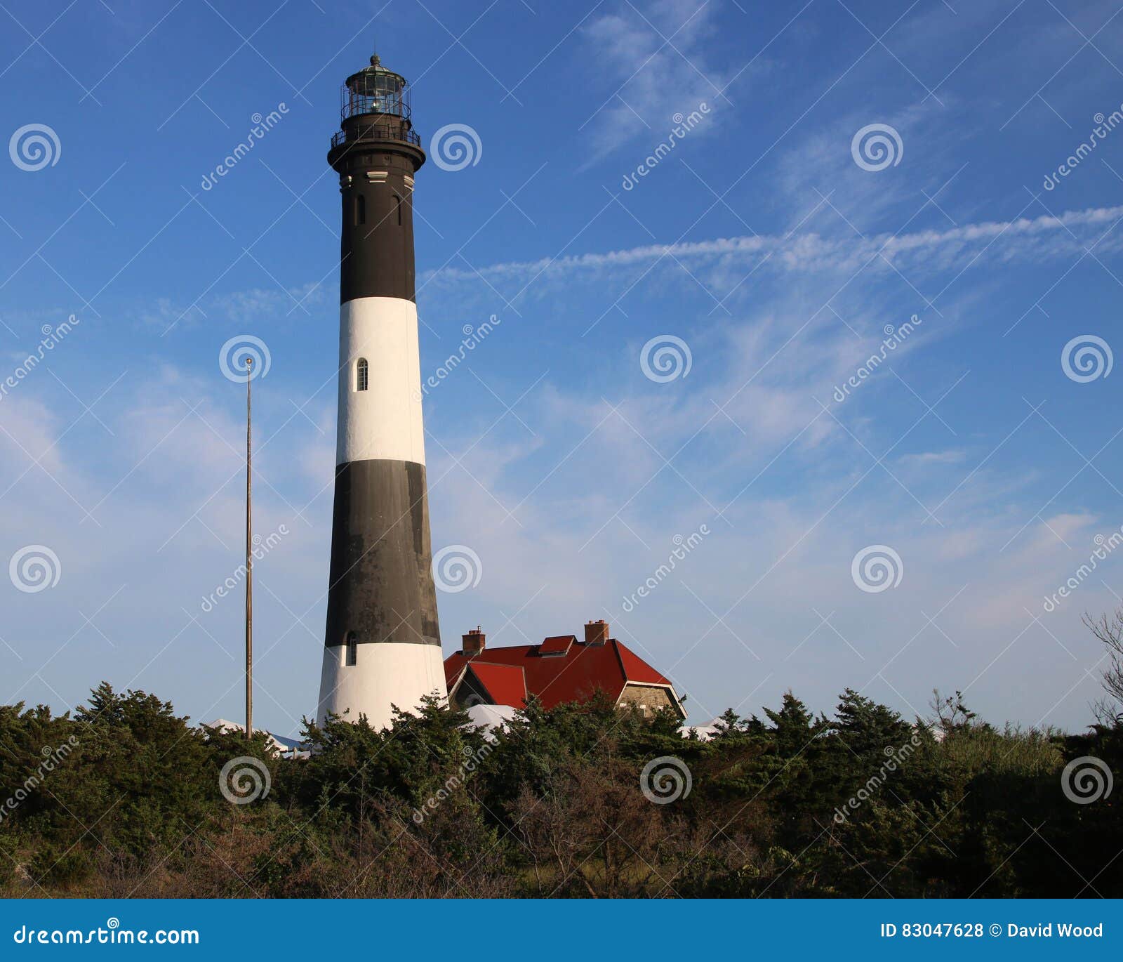 The Fire Island Lighthouse stock photo. Image of inlet - 83047628