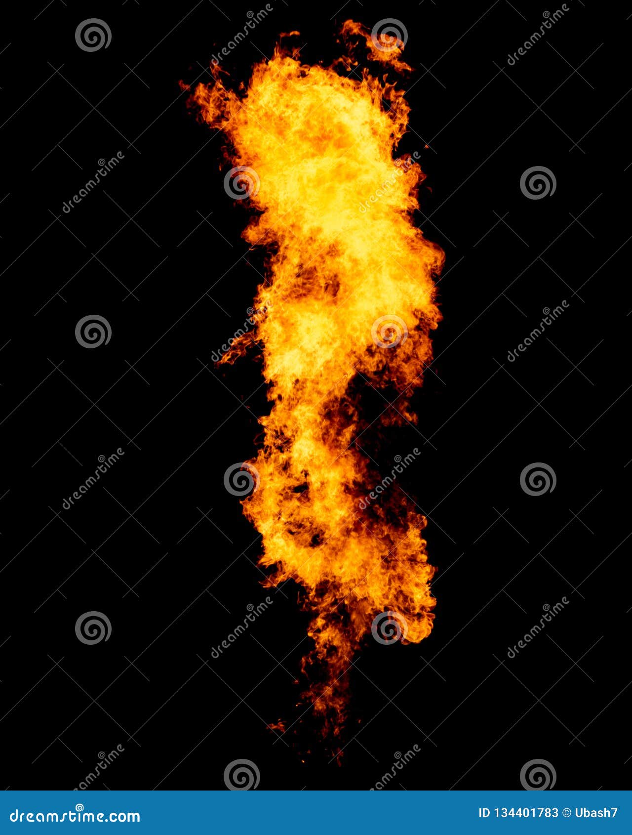 Fire isolated on black stock image. Image of ignite - 134401783